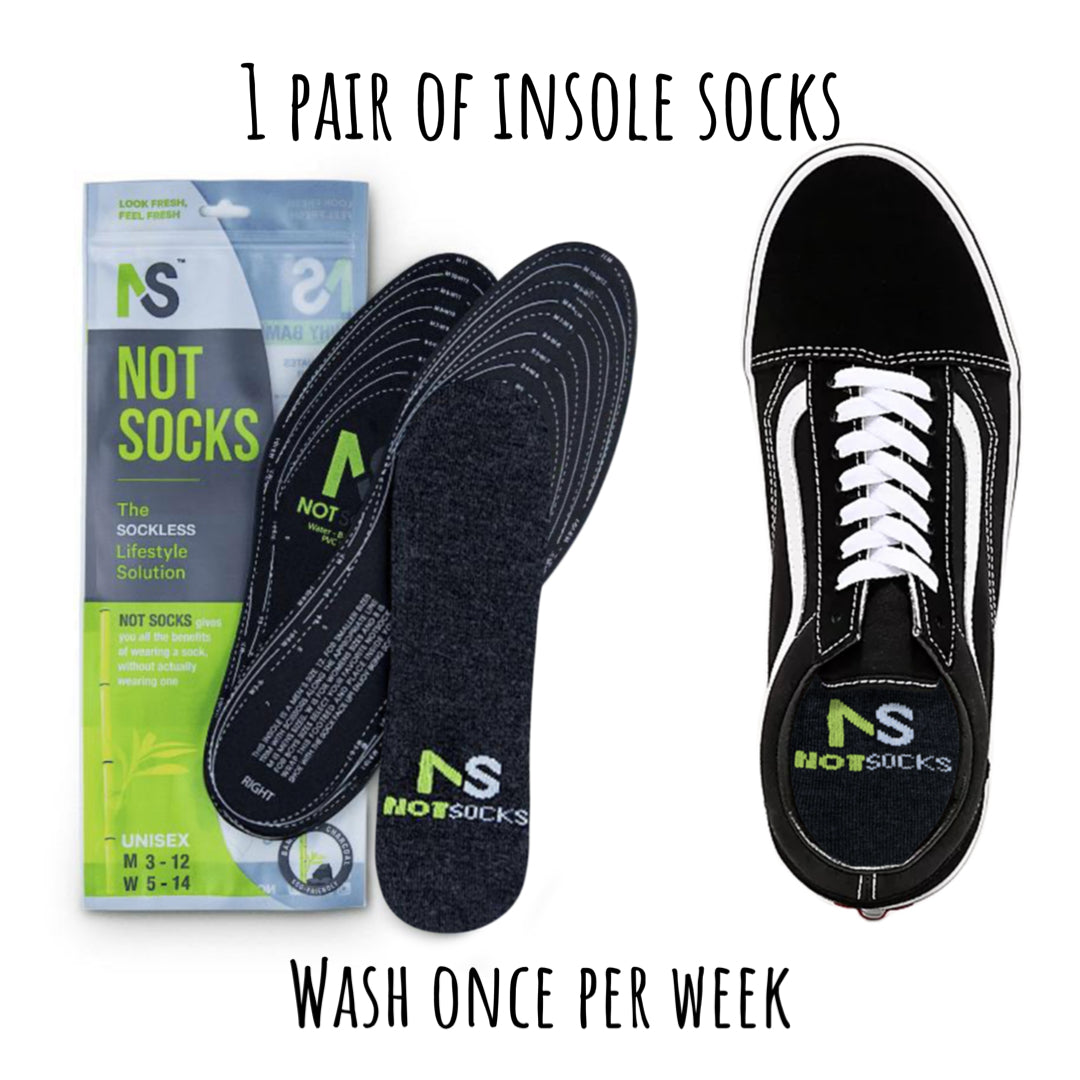 NotSocks | Sockless Insole Socks & No-Show Sock Alternative